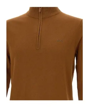 SUN 68 Everyday Half Zip Knitted Sweater