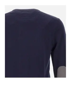 SUN 68 Contrast Elbow-patch Knitted Sweater