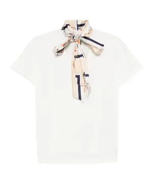 Liu Jo Neck-tie T-shirt - Nude
