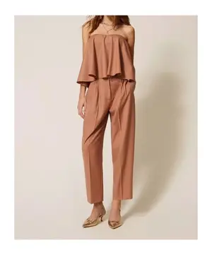TWINSET Bustier Top With Pleated Details