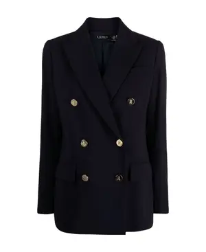 Ralph Lauren Double-breasted Tailored Blazer - Black