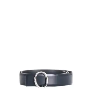 ORTIGNI Oval Buckle Belt - Black