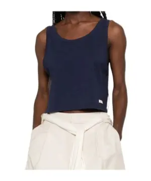 SPORTY  RICH Crew Neck Vest - Black