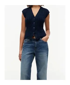 Tommy Hilfiger Cable-knit Sleeveless Cardigan