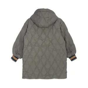 MINI RODINI Long-sleeved Hooded Cotton Jacket