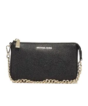 Michael Kors Jet Set Large Slim Zip Around Continental Wallet - Black