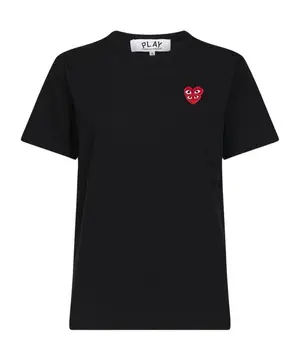 Play Comme Des Garcon Crew Neck T-shirt - Black