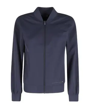SAVE THE DUCK Jena Ribbed-trim Zip-up Jacket - Black