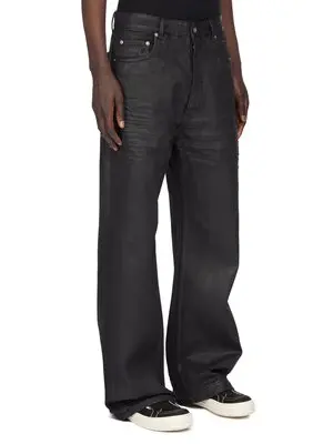 Rick Owens Buttoned Wide Leg Jeans