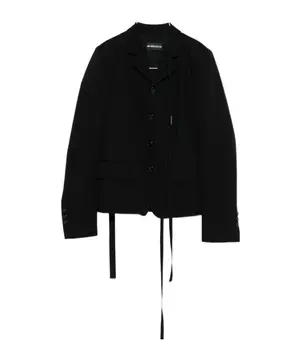 ANN DEMEULEMEESTER Single Breasted Jacket With Tie Details