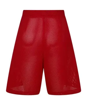 THE FRANKIE SHOP Marfa' Mesh Pleated Bermuda Shorts