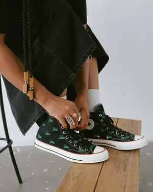CONVERSE Round-head High-top Casual Shoes