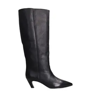 Ash Pointed-toe Boots - Black