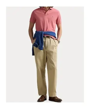 Polo Ralph Lauren Logo-embroidered Straight Hem Polo Shirt - Pink