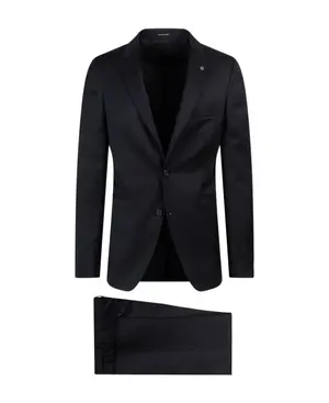 Tagliatore Single-breasted Slim-fit Suits - Black