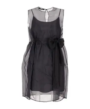 Lela Rose Round Neck Dress - Black