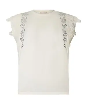 Liu Jo Embellished Crewneck T-shirt - White