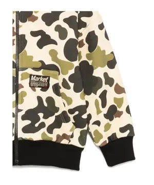 MARKET Allover Print Zip-up Hoodie