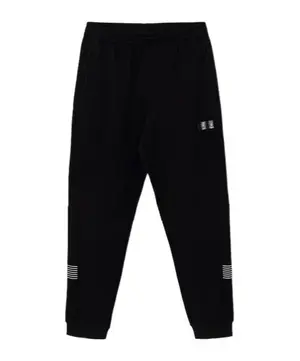 EA7 Stripe-detail Track Pants - Black