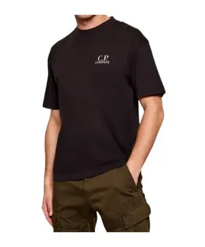 C.P. COMPANY Logo Printed Crewneck T-shirt