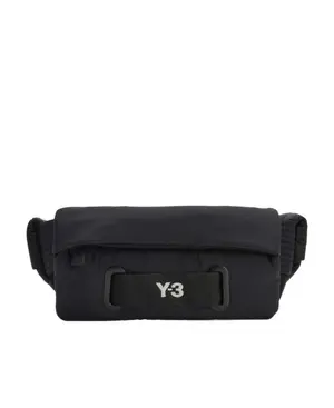 Y3 Logo-embroidered Belt Bag - Black