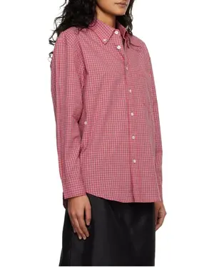 DUNST Checked-pattern Button-fastening Shirt