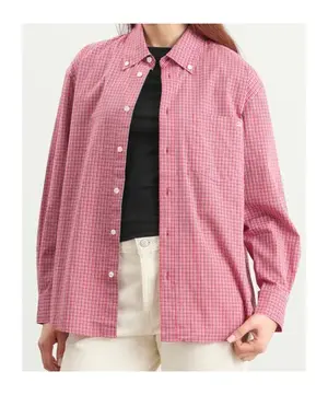DUNST Checked-pattern Button-fastening Shirt