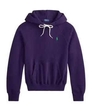 Polo Ralph Lauren Logo Embroidered Drawstring Hoodie - Blue
