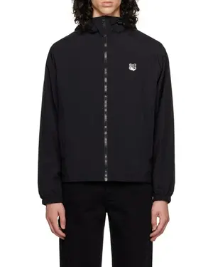 Maison Kitsuné Fox Head Patch Embroidered Windbreaker