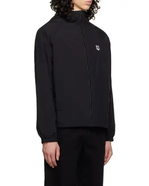 Maison Kitsuné Fox Head Patch Embroidered Windbreaker