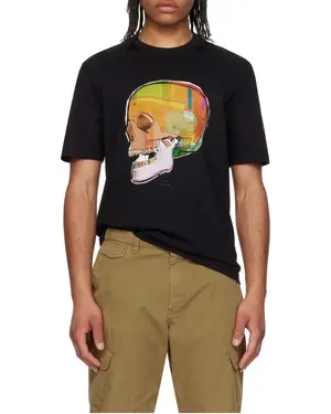 Paul Smith Skull Sketch Print T-shirt