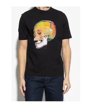 Paul Smith Skull Sketch Print T-shirt