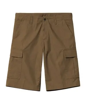 Carhartt Work In Progress Logo-patch Knee-length Cargo Shorts - Green