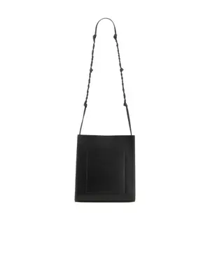 JIL SANDER Logo Debossed Strapped Shoulder Bag