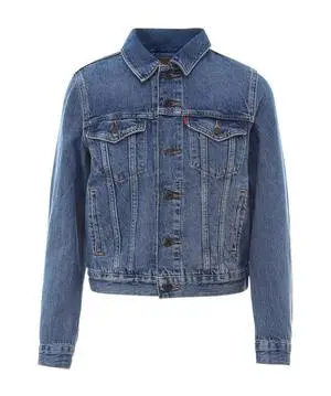 LEVI'S Buttoned Denim Trucker Jacket - Blue