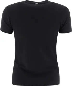Herno Embroidered Logo Crewneck T-shirt