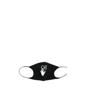 Off-White Hand Logo Face Mask - Black