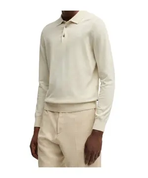 Hugo Boss Long-sleeve Organic Cotton Polo Shirt