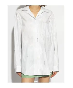 Blumarine Striped Shirt With Lapels