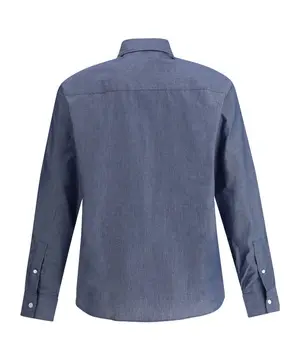 Maison Kitsuné Fox Head Patch Buttoned Shirt