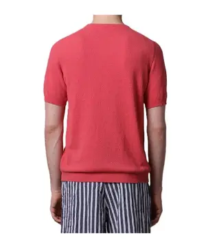 ROBERTO COLLINA Crew Neck Short Sleeve Knit Sweater