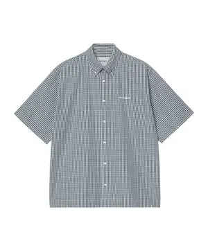 Carhartt Work In Progress Check Short-sleeve Shirt - Gray