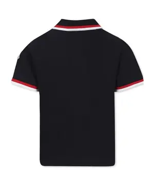 Moncler Tricolor-trimmed Polo Shirt