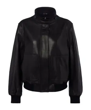 Nour Hammour Rios Leather Jacket - Black