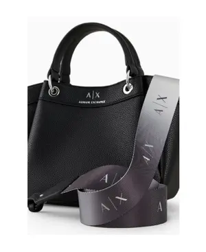 Armani Exchange Grained Texture Tote Bag