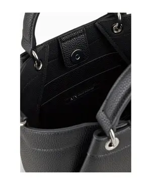 Armani Exchange Grained Texture Tote Bag