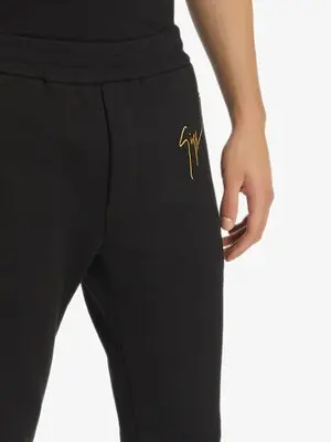 GIUSEPPE ZANOTTI Logo Printed Zipped Track Pants