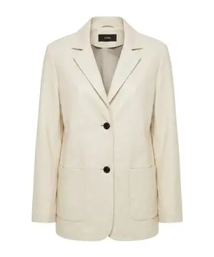 ARMA Long-sleeved Leather Jacket - Nude