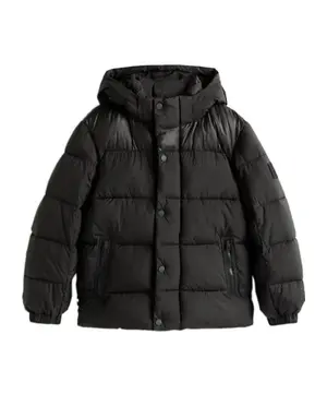 Tommy Hilfiger Hooded Long-sleeve Jacket - Black