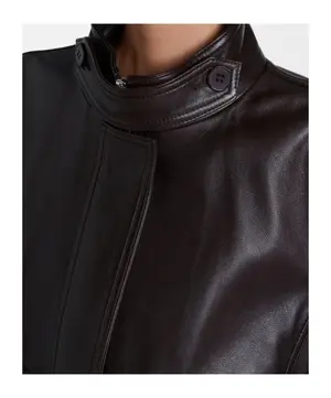 Nour Hammour Rios Long-sleeved Leather Jacket